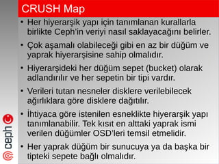 Ceph Türkiye 7. Meetup Ankara: Ceph Temelleri ve CRUSH MAP Yönetimi | PPT