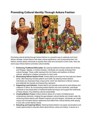 Ankara Native Wears | PDF