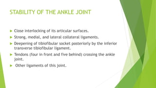 Ankel joint | PPTX