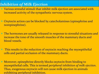 Neurohormonal control of lactation in dairy animals | PPTX