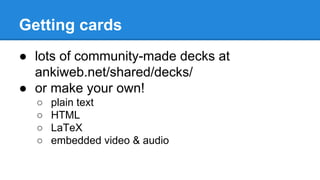 Guide to Anki Flashcards | PDF