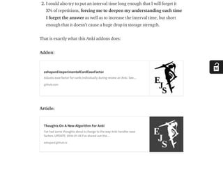 Anki: How I Try to Use Forgetting in My Advantage + Anki Addon | PPT