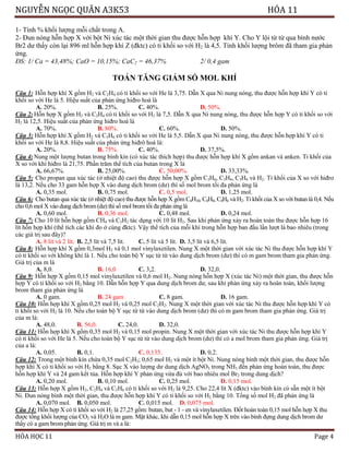 lý thuyết + bài tập Ankin | PDF