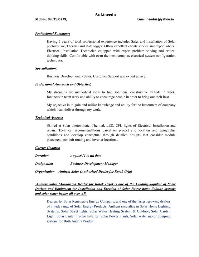 Ankineedu~resume | DOCX