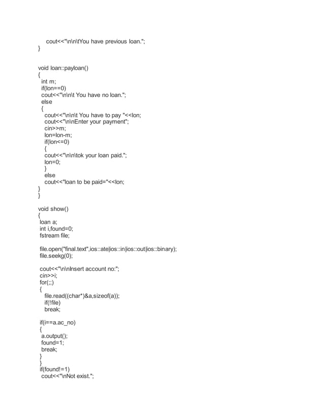Bank Management System Pdf 