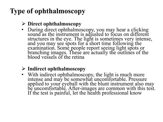 Ophthalmoscopy | PPT