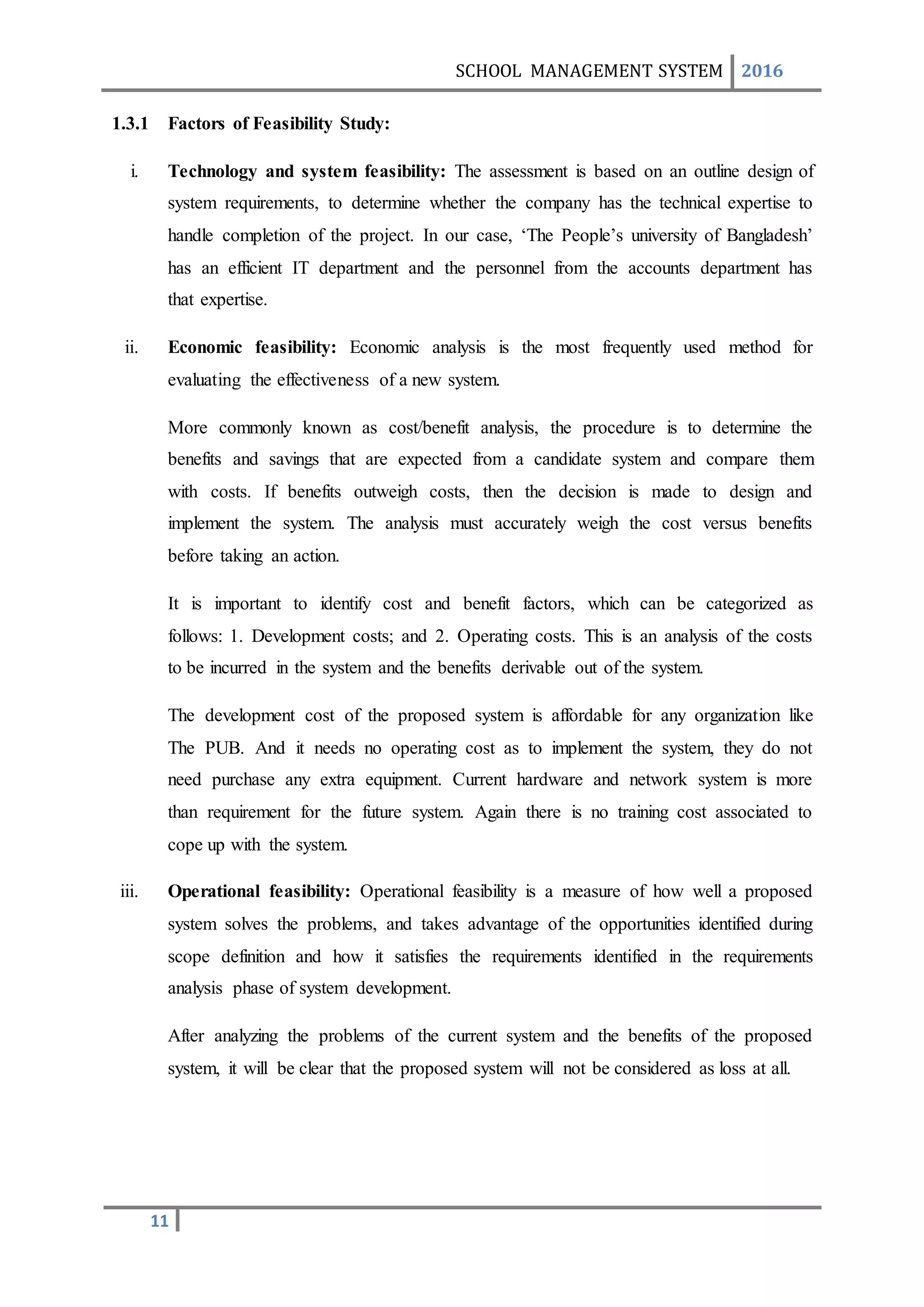 school billing system report | DOCX