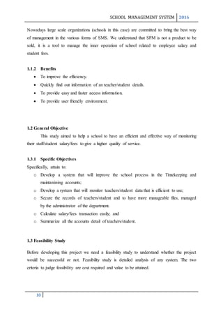 school billing system report | DOCX