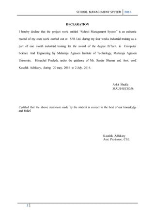 school billing system report | DOCX