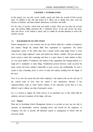 school billing system report | DOCX