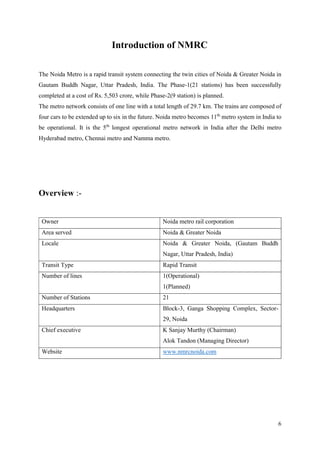 Noida Metro Rail Corporation | PDF