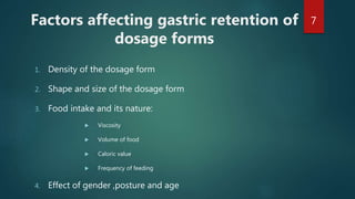 Ankit gastro retentive drug delivery system | PPTX