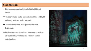 Bioluminescence-Living source of light on earth | PPTX