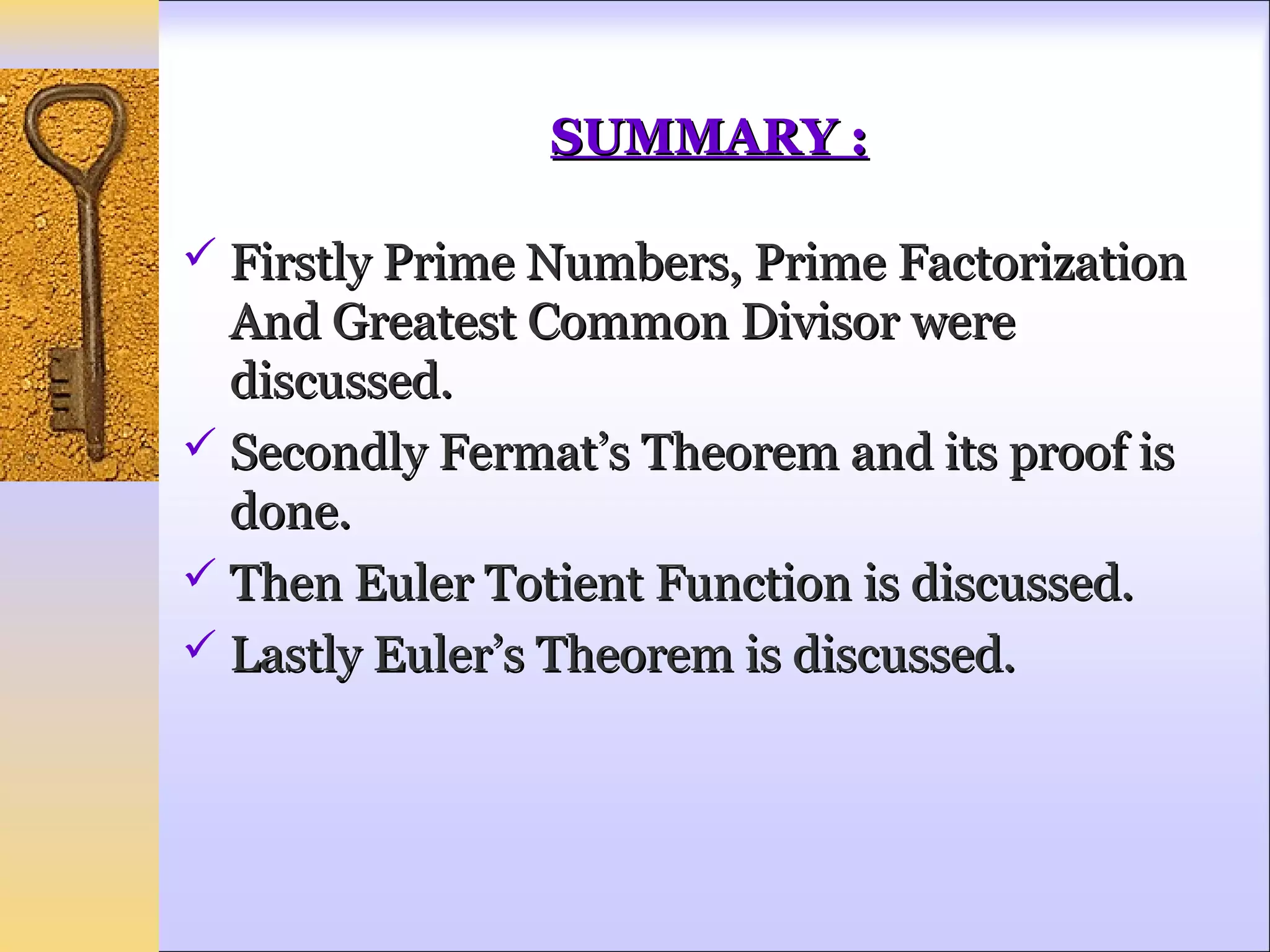 EULER AND FERMAT THEOREM | PPT