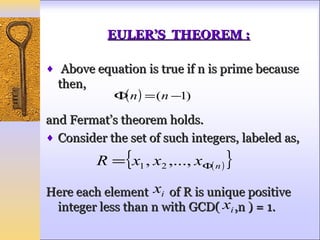 EULER AND FERMAT THEOREM | PPT