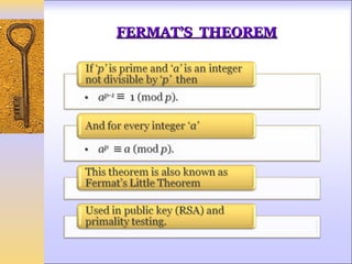 EULER AND FERMAT THEOREM | PPT
