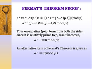 EULER AND FERMAT THEOREM | PPT