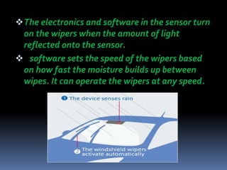 automatic Rain sensing windshield wiper ppt | PPTX