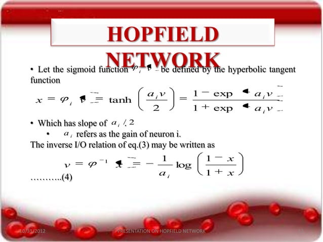 HOPFIELD NETWORK | PPTX | Computer Networking | Computing