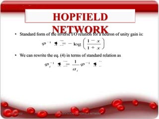 HOPFIELD NETWORK | PPTX