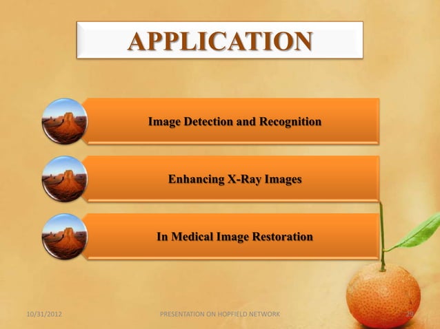 HOPFIELD NETWORK | PPTX | Computer Networking | Computing