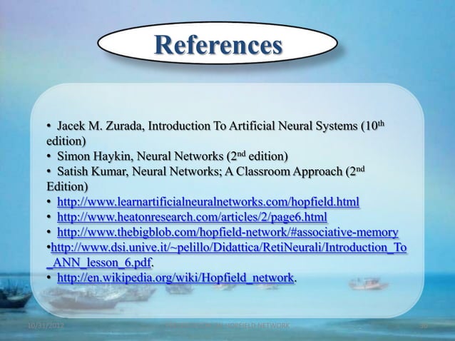 HOPFIELD NETWORK | PPTX | Computer Networking | Computing