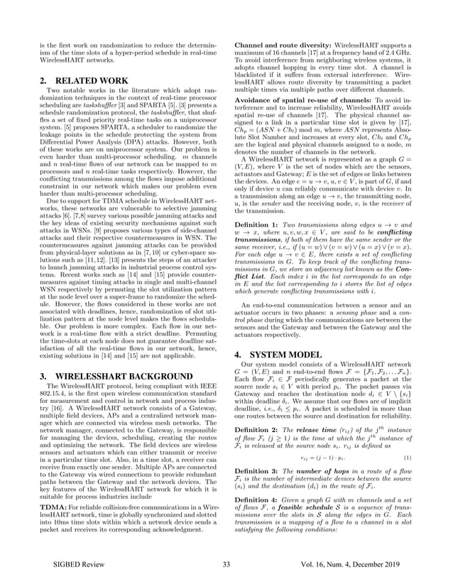 SlotSwapper: A Schedule Randomization protocol for Real-Time WirelessHART Networks | PDF