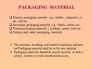 Materiaal management | PPTX