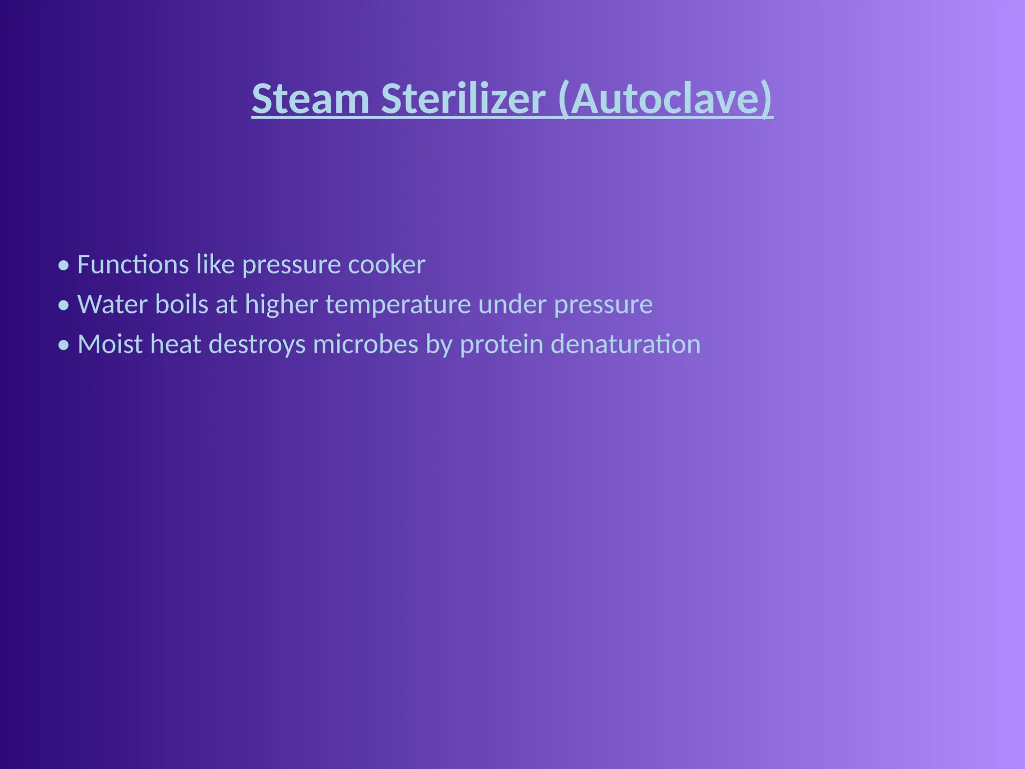 Method of sterilization and disinfection | PPTX