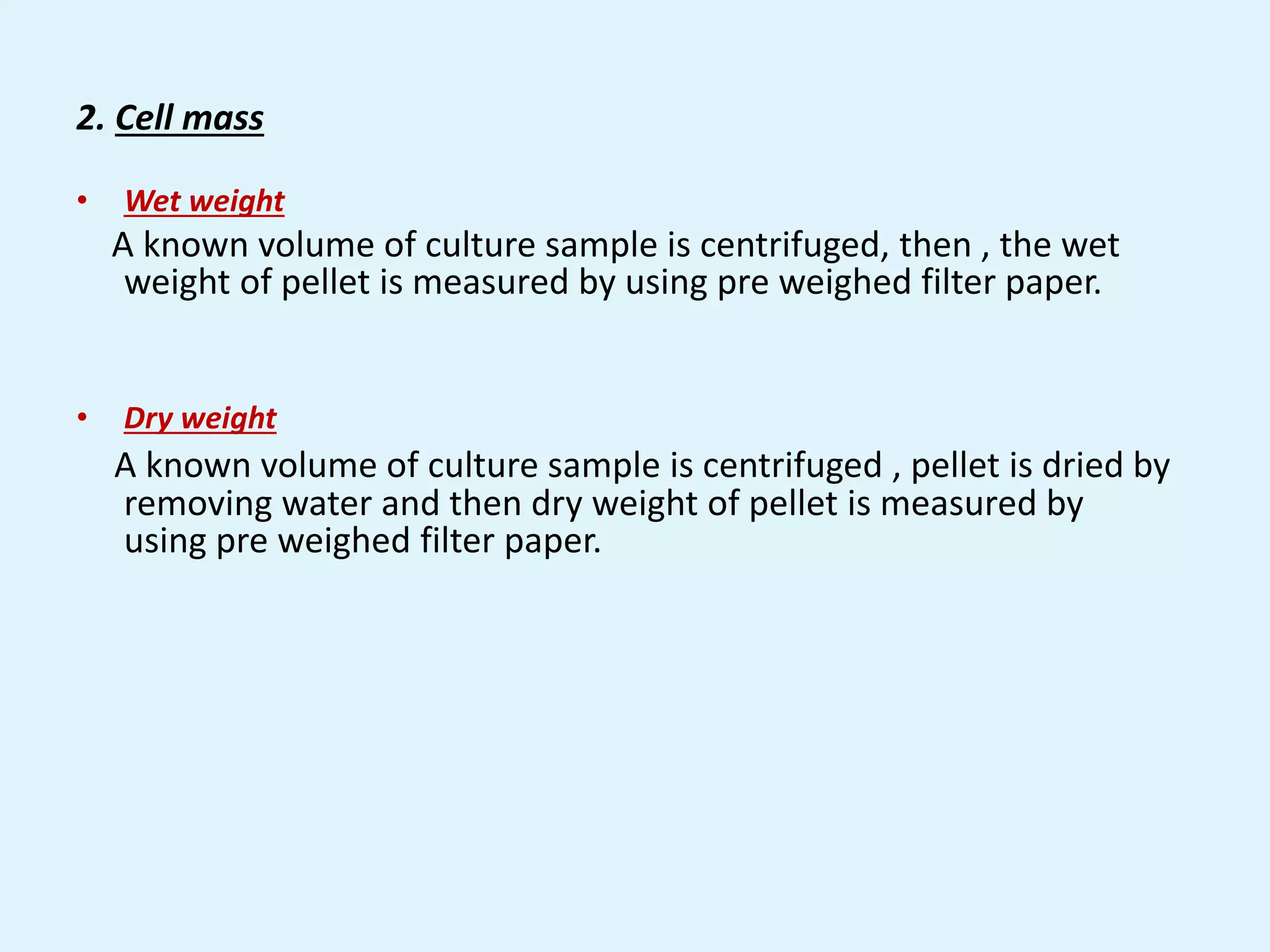 MEASURMENTS OF BACTERIAL GROWTH | PPTX