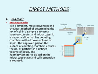 MEASURMENTS OF BACTERIAL GROWTH | PPTX