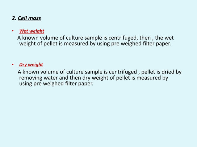 MEASURMENTS OF BACTERIAL GROWTH | PPTX