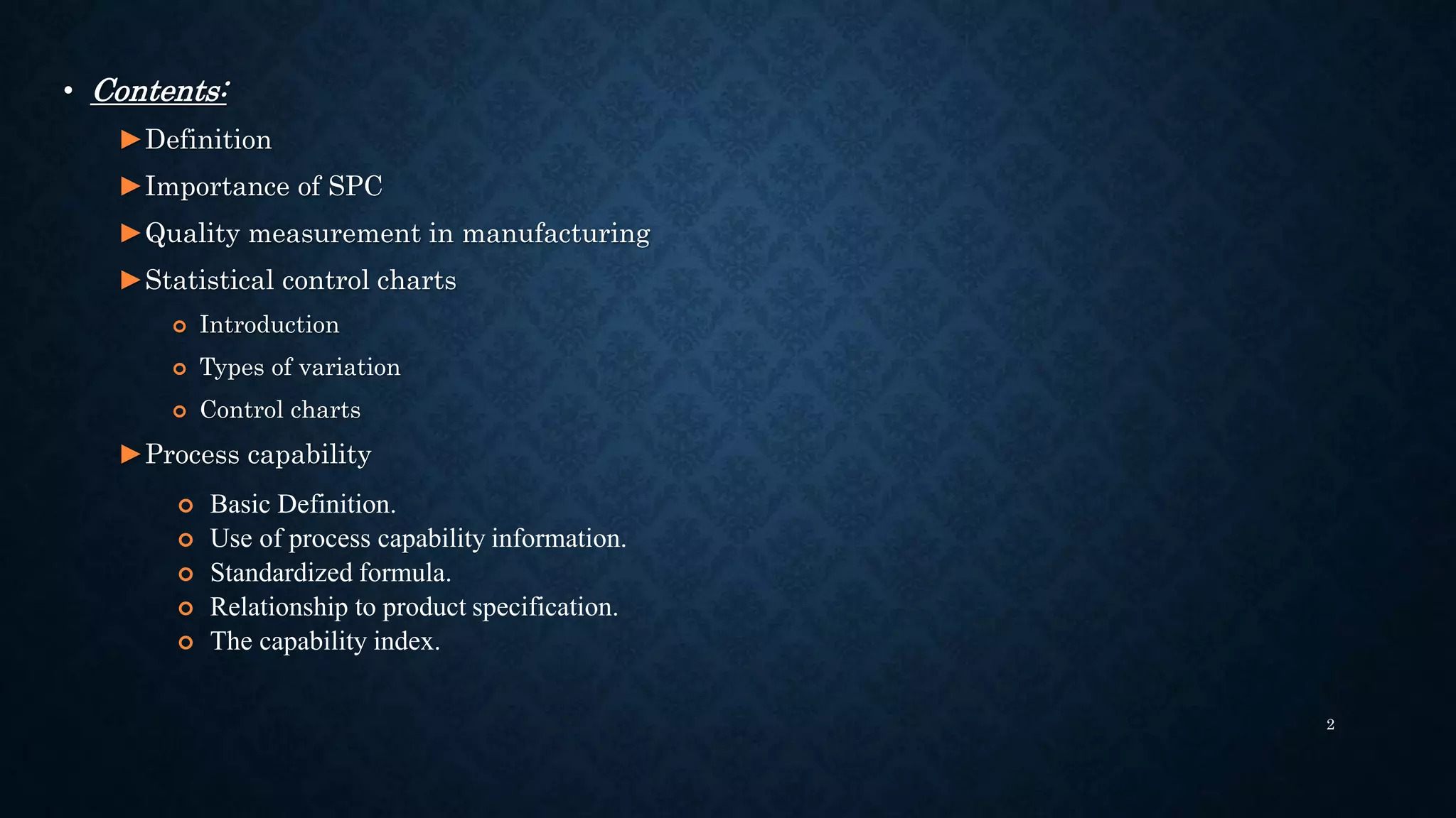 statistical process control | PPTX