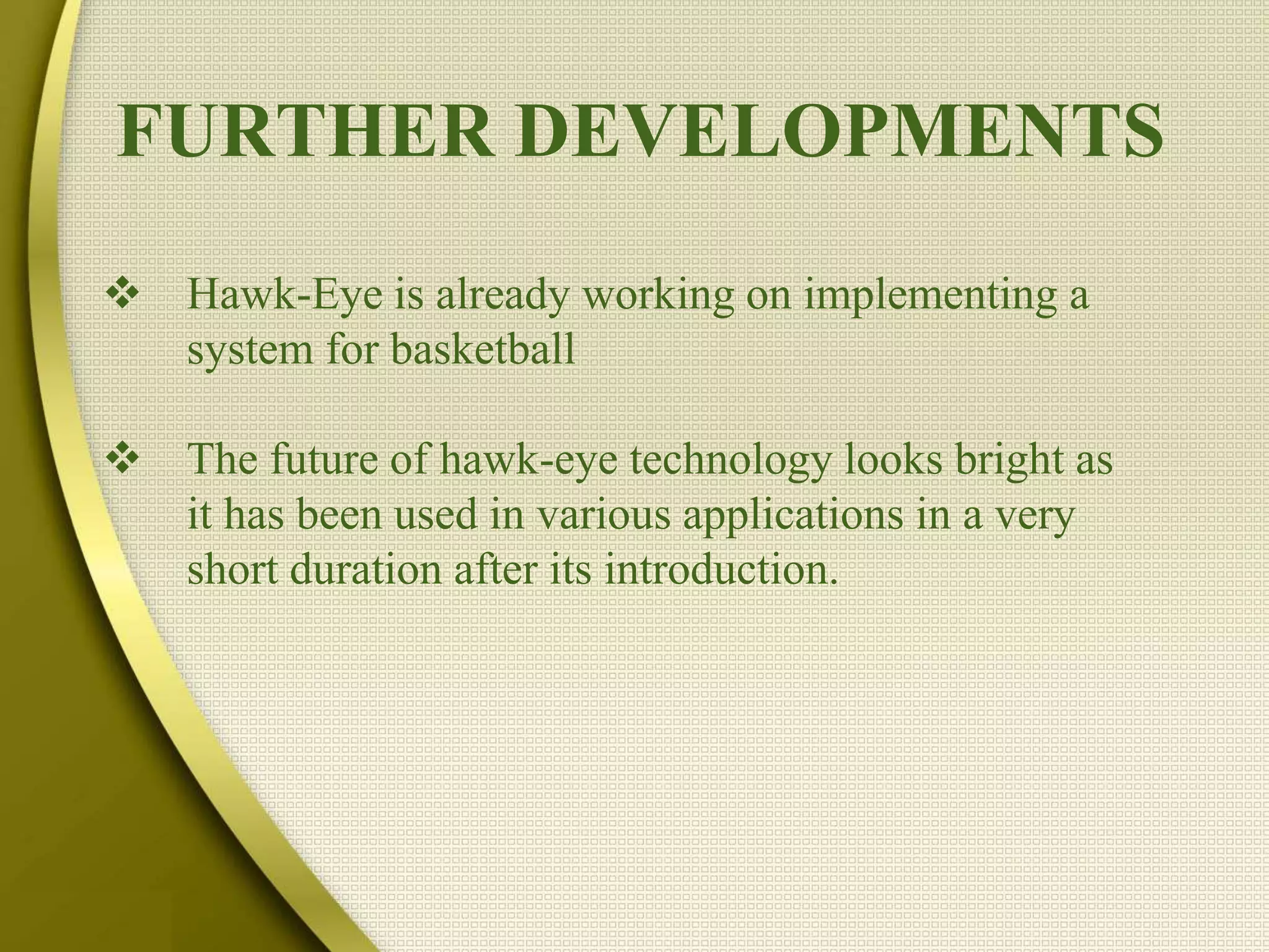 Hawk eye Technology | PPSX