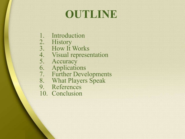 Hawk eye Technology | PPSX | Cameras and Camcorders | Consumer Electronics