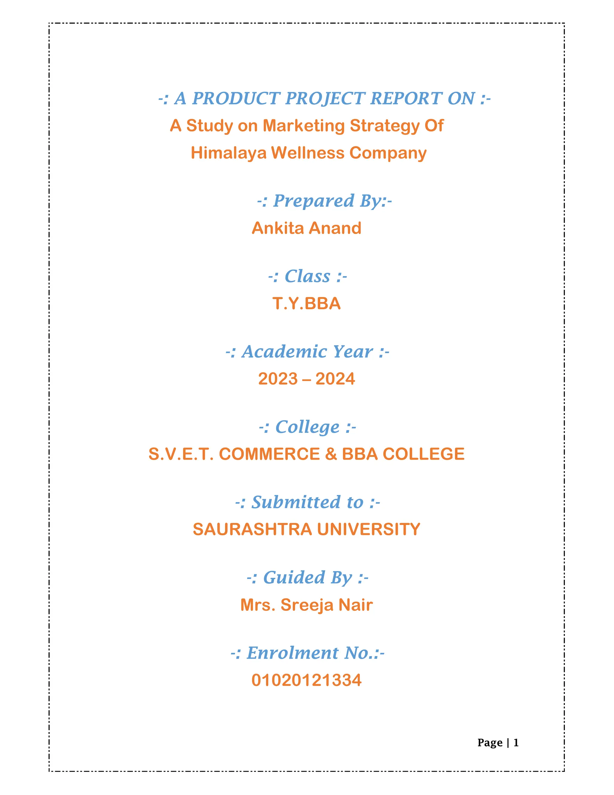 Ankita himalaya project final copy....... | PDF