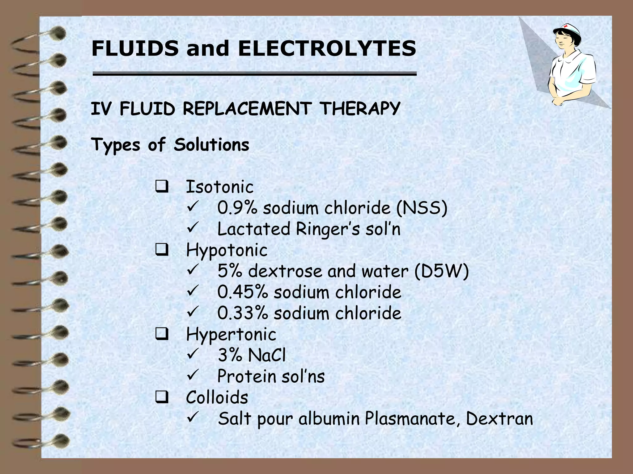 FLUID & ELECTROLYTES | PPT