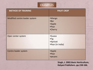 CANPOY CLASSIFICATION AND CANOPY MANAGEMENT THROUGH ROOTSTOCK AND SCION ...