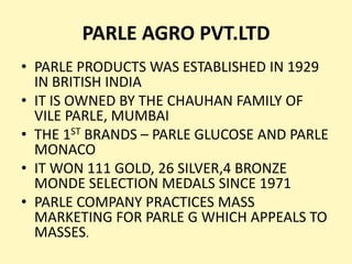 marketing strategy of PARLE G | PPTX