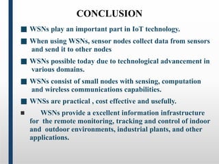 Internet of thing Wireless sensor network | PPT