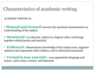 Ankita singh- swayam- academic writing | PPT