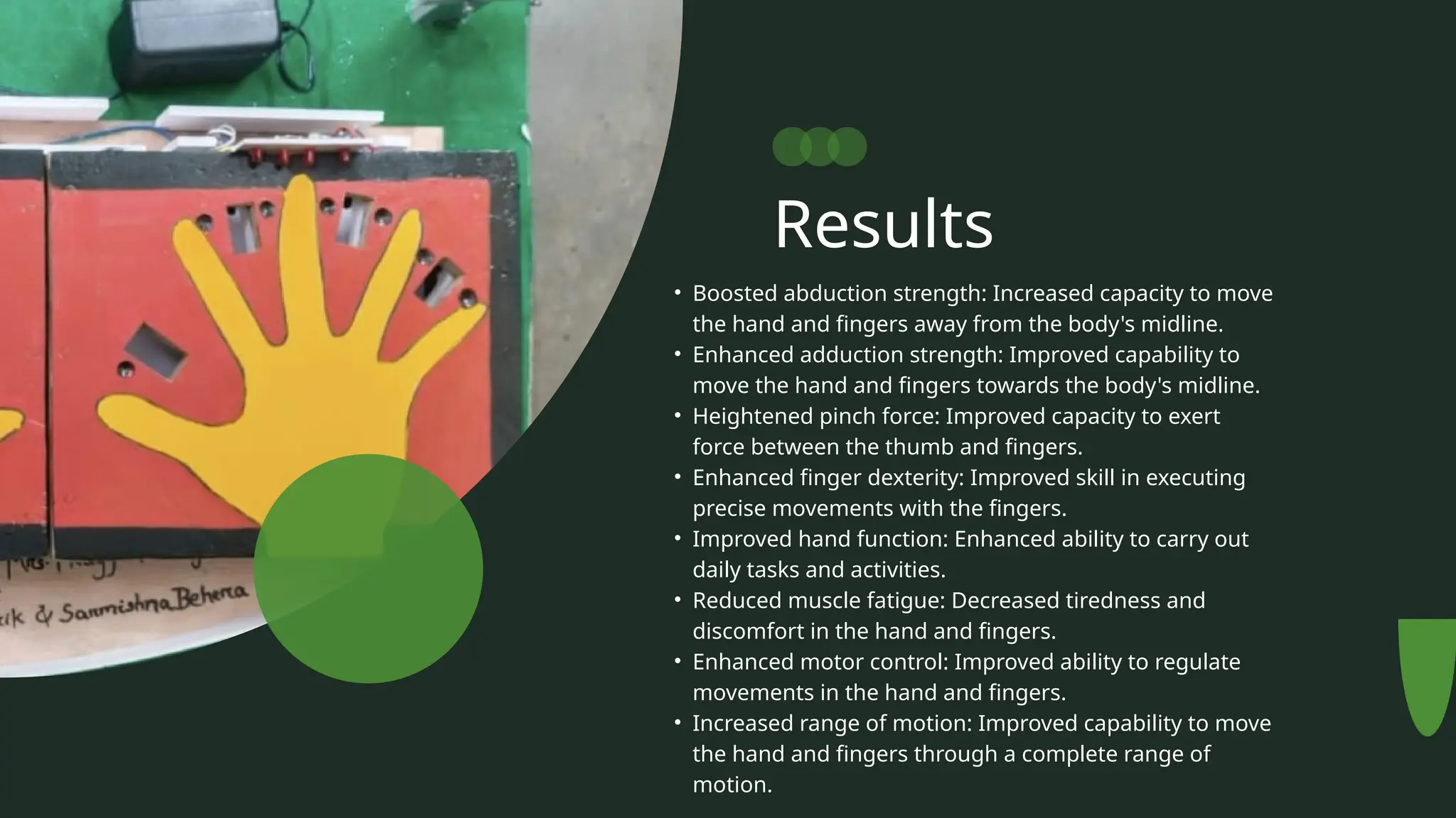 Hand Biofeedback System for Abduction and pinch strength | PPTX