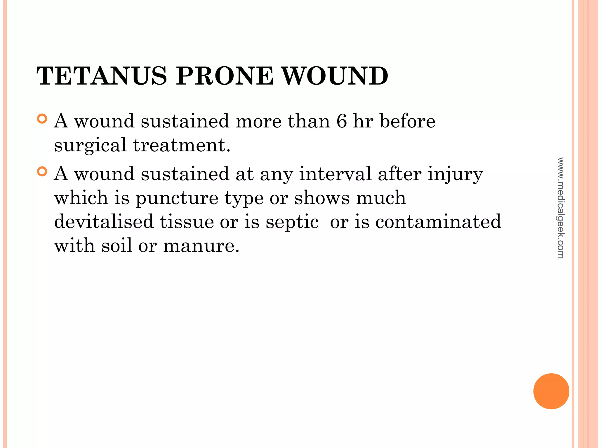 Tetanus Presentation | PPT