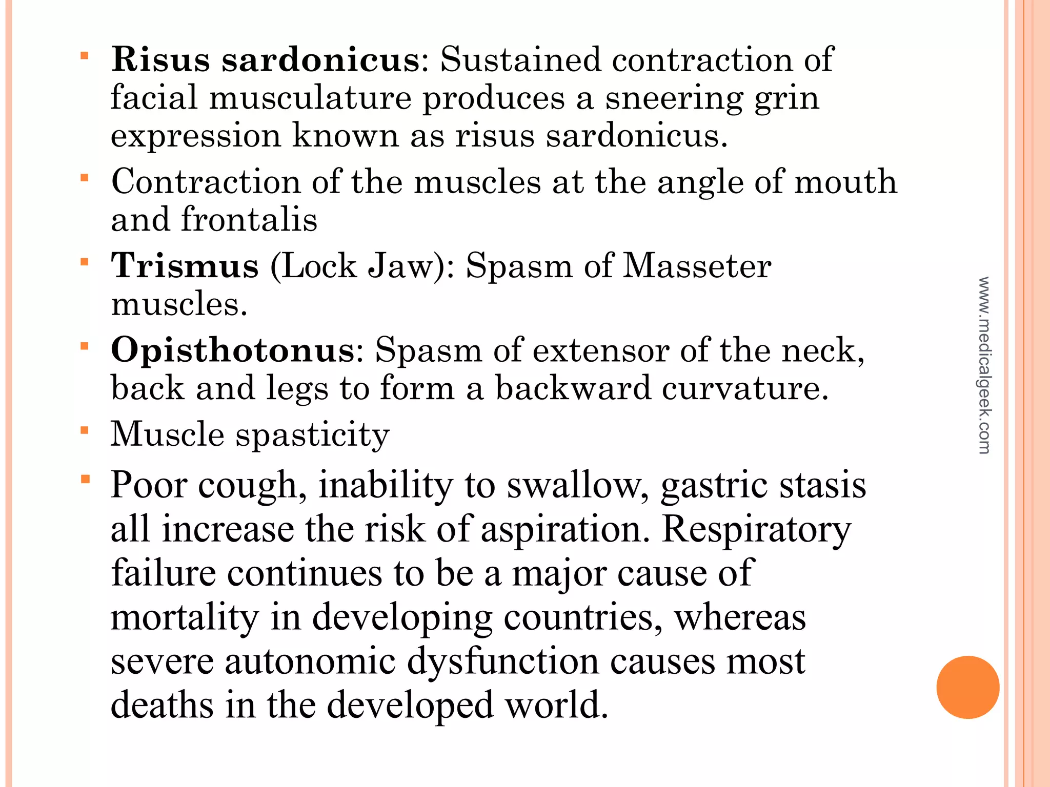 Tetanus Presentation | PPT