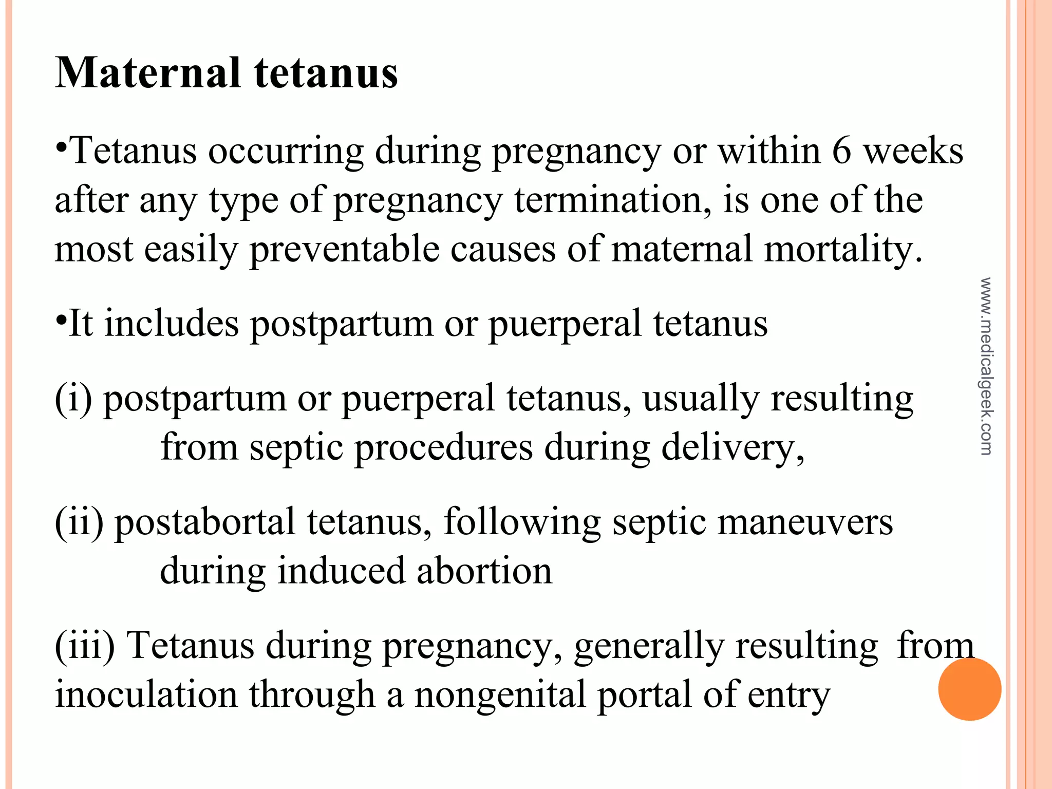 Tetanus Presentation | PPT