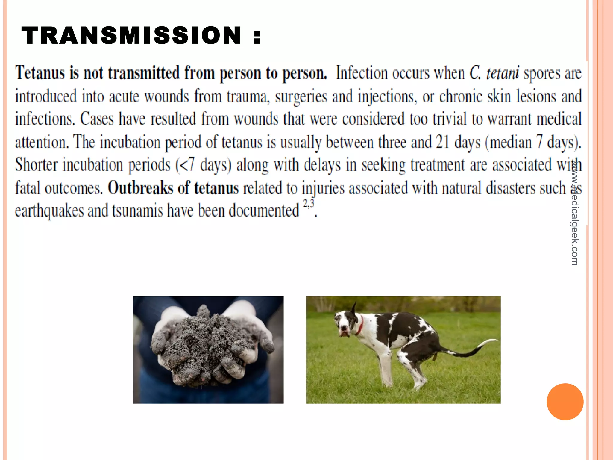 Tetanus Presentation | PPT