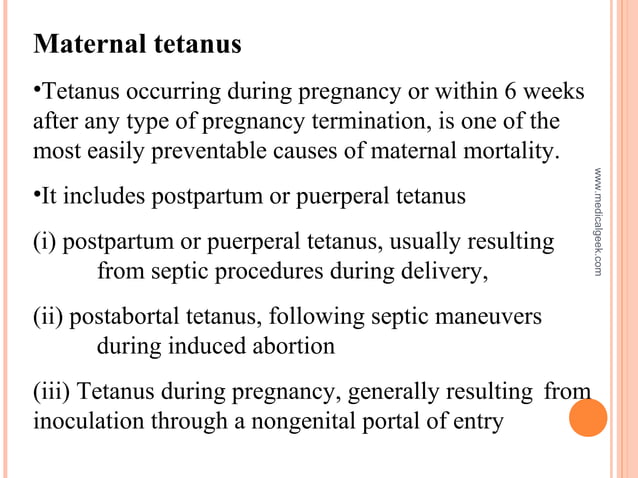 Tetanus Presentation | PPT