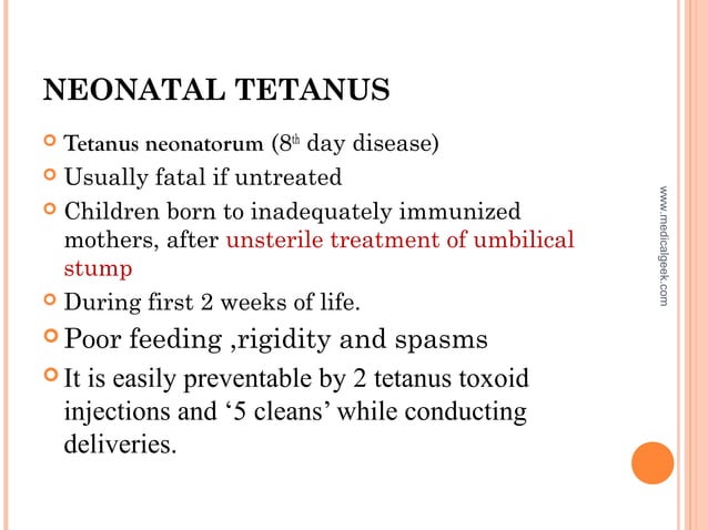 Tetanus Presentation | PPT