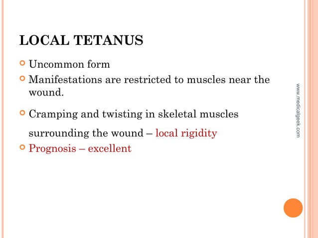 Tetanus Presentation | PPT