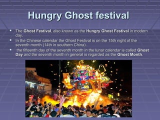 Hungry Ghost festival | PPT